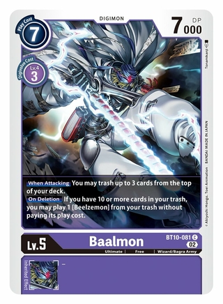 Baalmon – XROS Encounter – BT10-081 Common – Space Gaming Lomas