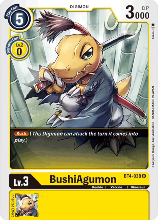 BushiAgumon – Great Legend – BT4-038 U – Space Gaming Lomas