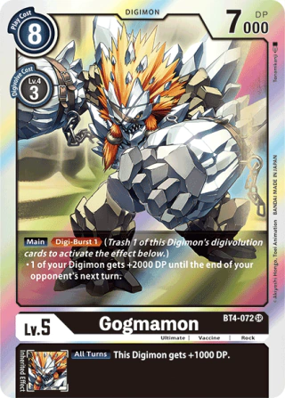 Gogmamon – Great Legend – BT4-072 SR – Space Gaming Lomas
