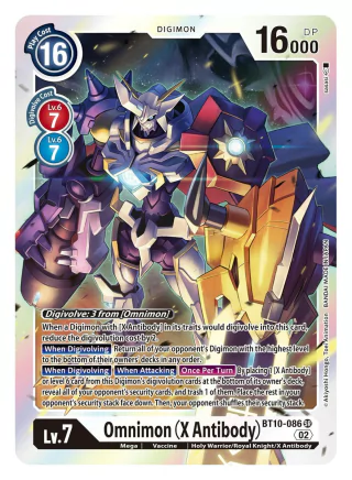 Omnimon (X Antibody) – XROS Encounter – BT10-086 Super Rare – Space Gaming Lomas