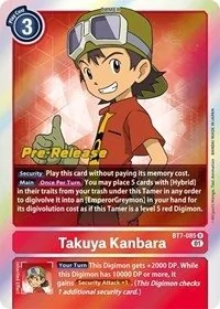 Takuya Kanbara Rare BT7-085 R Prerelease Promo – Space Gaming Lomas