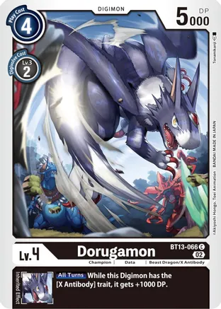 Dorugamon – BT13-066 – Common – Space Gaming Lomas