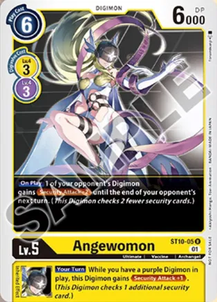 Angewomon (Tamer Goods Set Angewomon & LadyDevimon) – Starter Deck 10 ...