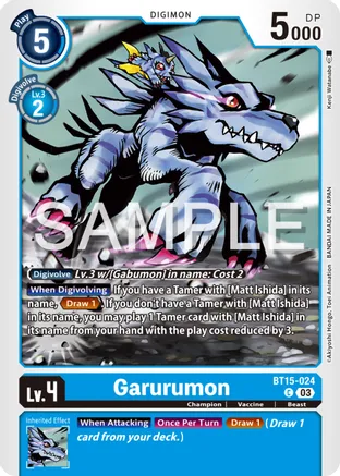 Garurumon – Exceed Apocalypse (BT15-024 C) – Space Gaming Lomas
