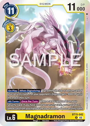 Magnadramon – Exceed Apocalypse (BT15-042 R) – Space Gaming Lomas