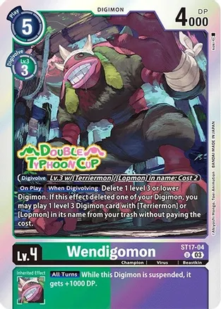 Wendigomon – Starter Deck 17: Double Typhoon Advanced Deck Set Pre ...
