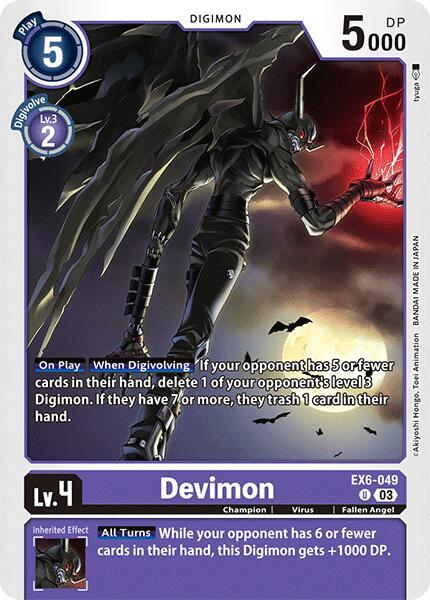 Devimon - Infernal Ascension (EX6-049 U) - Space Gaming Lomas