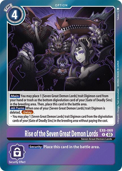 Rise of the Seven Great Demon Lords - Infernal Ascension (EX6-069 R ...