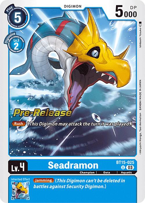 Seadramon – Exceed Apocalypse Pre-Release Cards (BT15_PR) – Space ...
