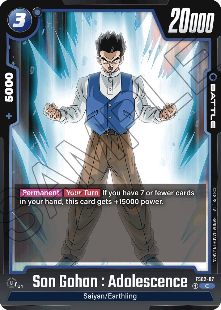Son Gohan : Adolescence – Starter Deck 2: Vegeta (FS02-07 C) – Space ...