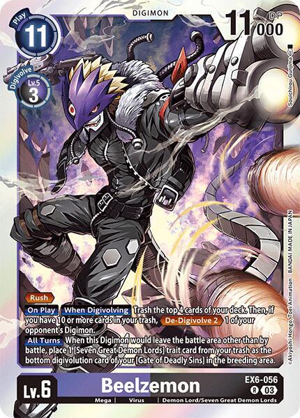 Beelzemon – Infernal Ascension (EX6-056 R) – Space Gaming Lomas