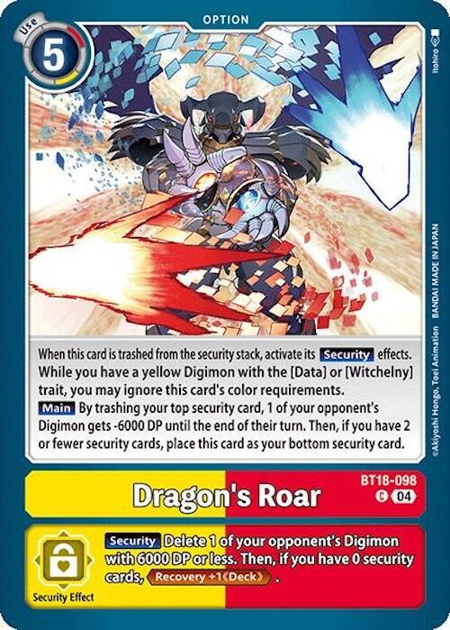 Dragon’s Roar – Release Special Booster 2.0 (BT18-098 C) – Space Gaming ...