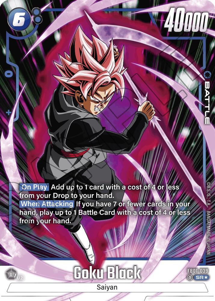 Goku Black – FB01-039 (Alternate Art) – Awakened Pulse (FB01-039 SR) – Space Gaming Lomas