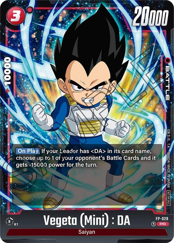 Vegeta (Mini) : DA – FP-029 – Fusion World Promotion Cards and Packs (DBSFW_PR) – Space Gaming Lomas