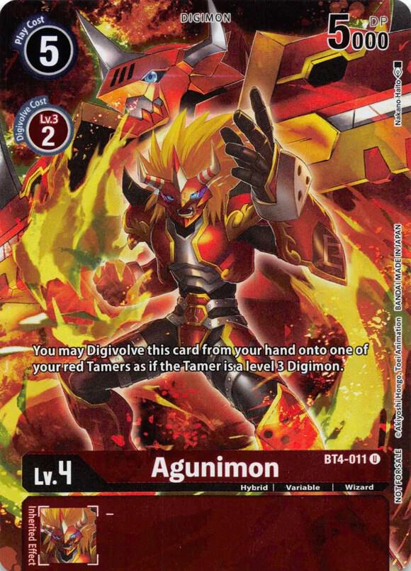 Agunimon (Tamer’s Evolution Box 2) – Great Legend (BT4-011 U) – Space Gaming Lomas