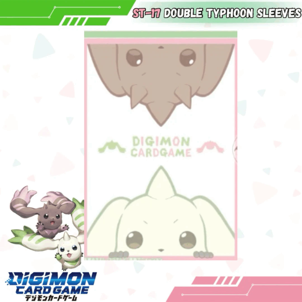 Digimon Card Game - ST-17 Double Typhoon - Promo Sleeves - Space Gaming ...